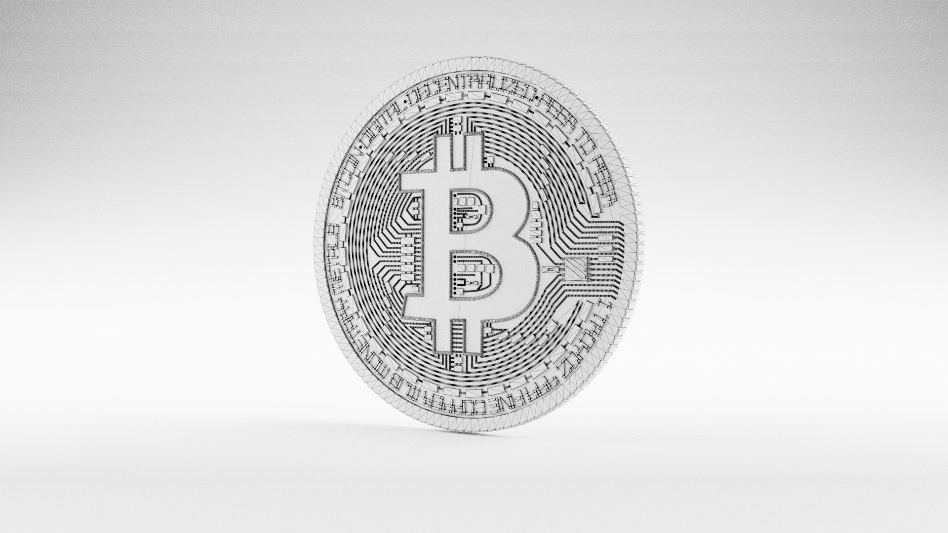 3D Model Bitcoin HighPoly - TurboSquid 1806377