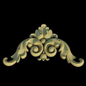 3d model ornamental corner cnc