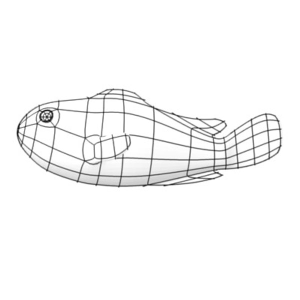 tropical fishes 3d model