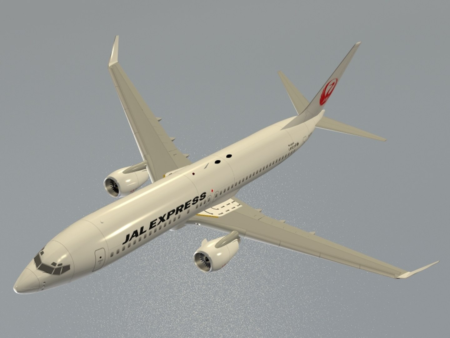 3d Boeing 737-800 Jal Express Model