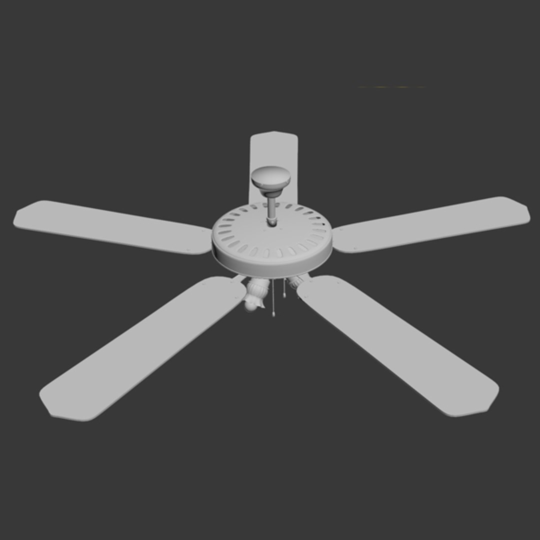 decorative fan 3d obj