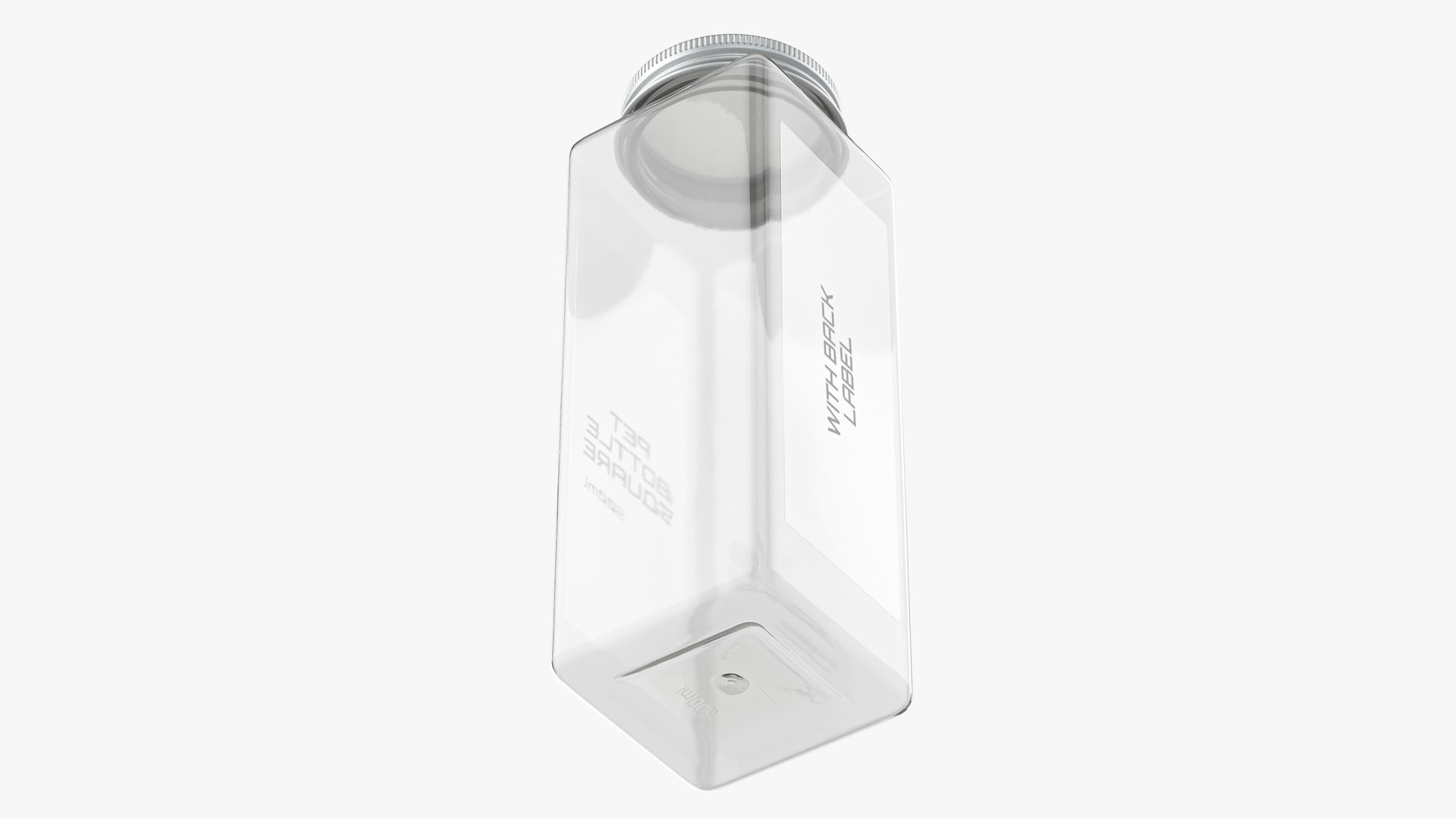 3D PET Bottle Square 500ml - TurboSquid 2275179