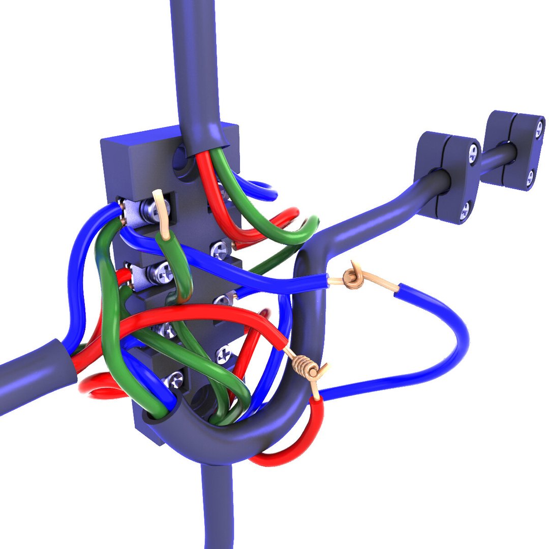 Broken Cables Terminal Block 31 3D Model - TurboSquid 1854770
