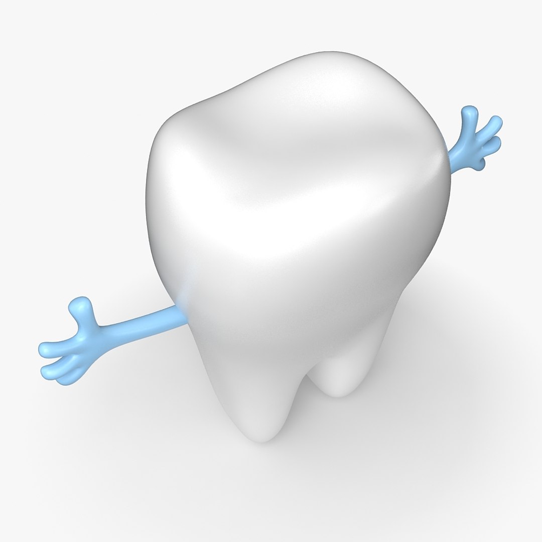 Cartoon Tooth 3D Model - TurboSquid 1468927