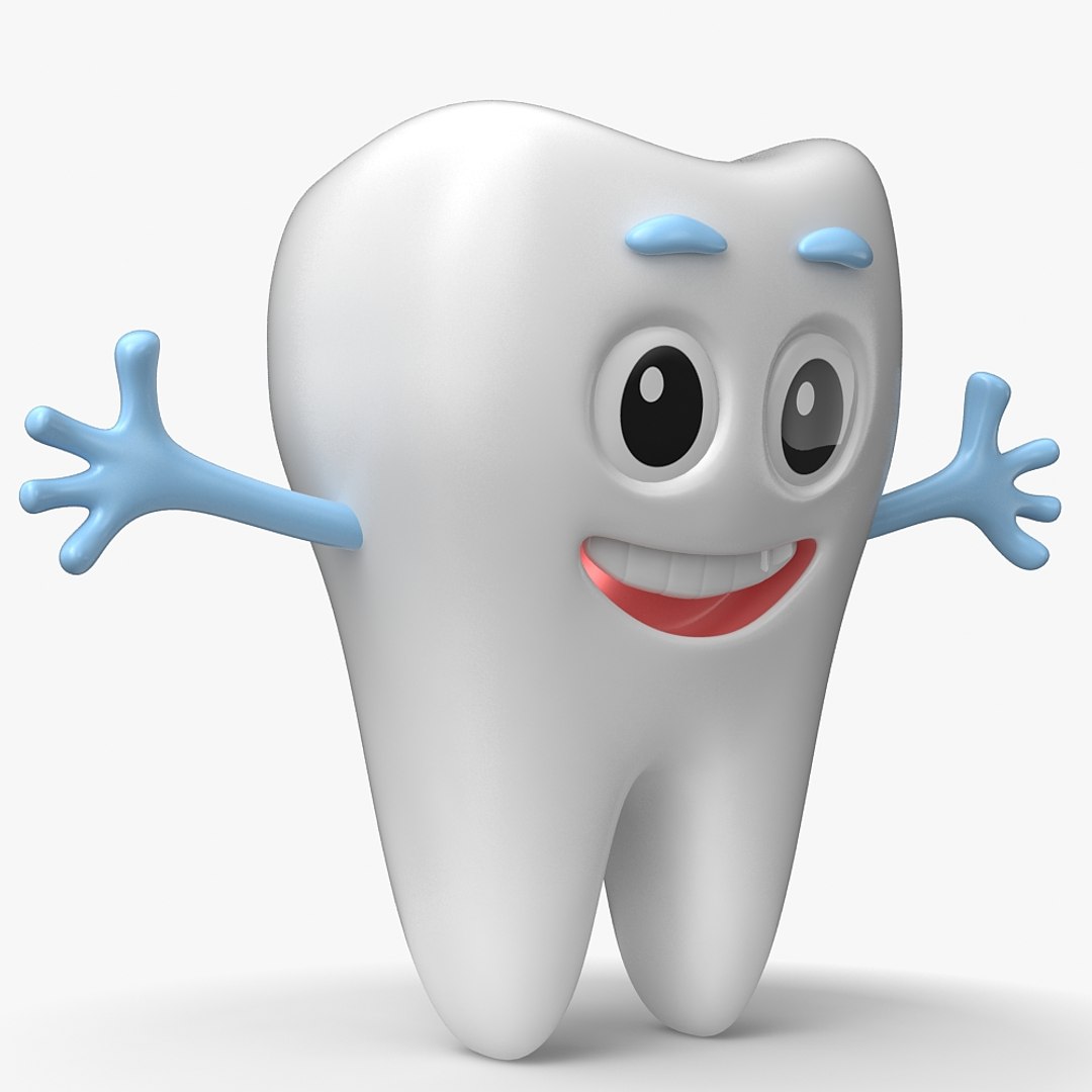 Cartoon Tooth 3D Model - TurboSquid 1468927
