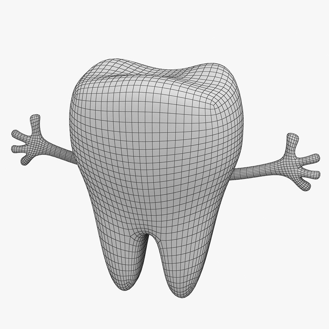 Cartoon Tooth 3D Model - TurboSquid 1468927