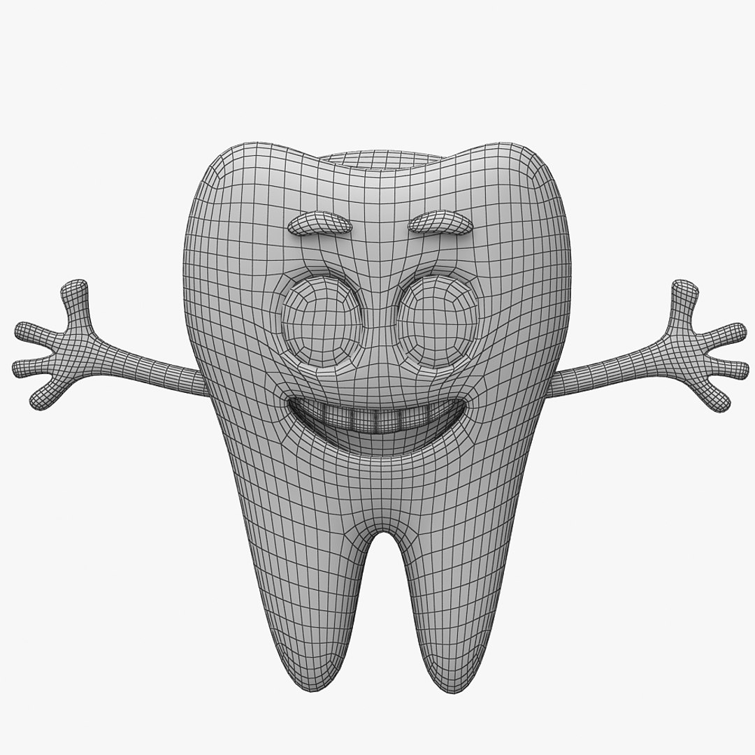 Cartoon Tooth 3D Model - TurboSquid 1468927