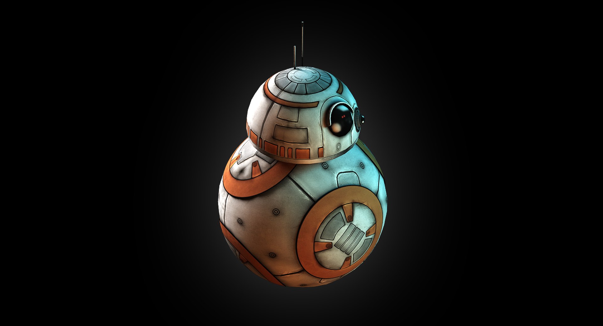 bb8 new droid 3d max