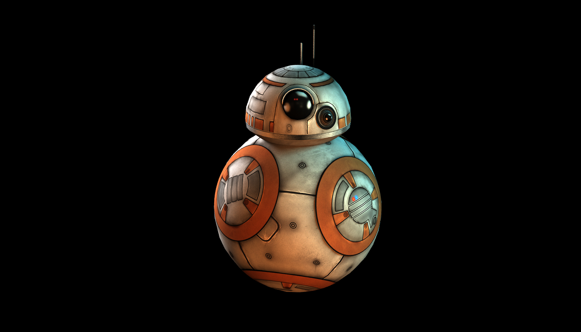 bb8 new droid 3d max