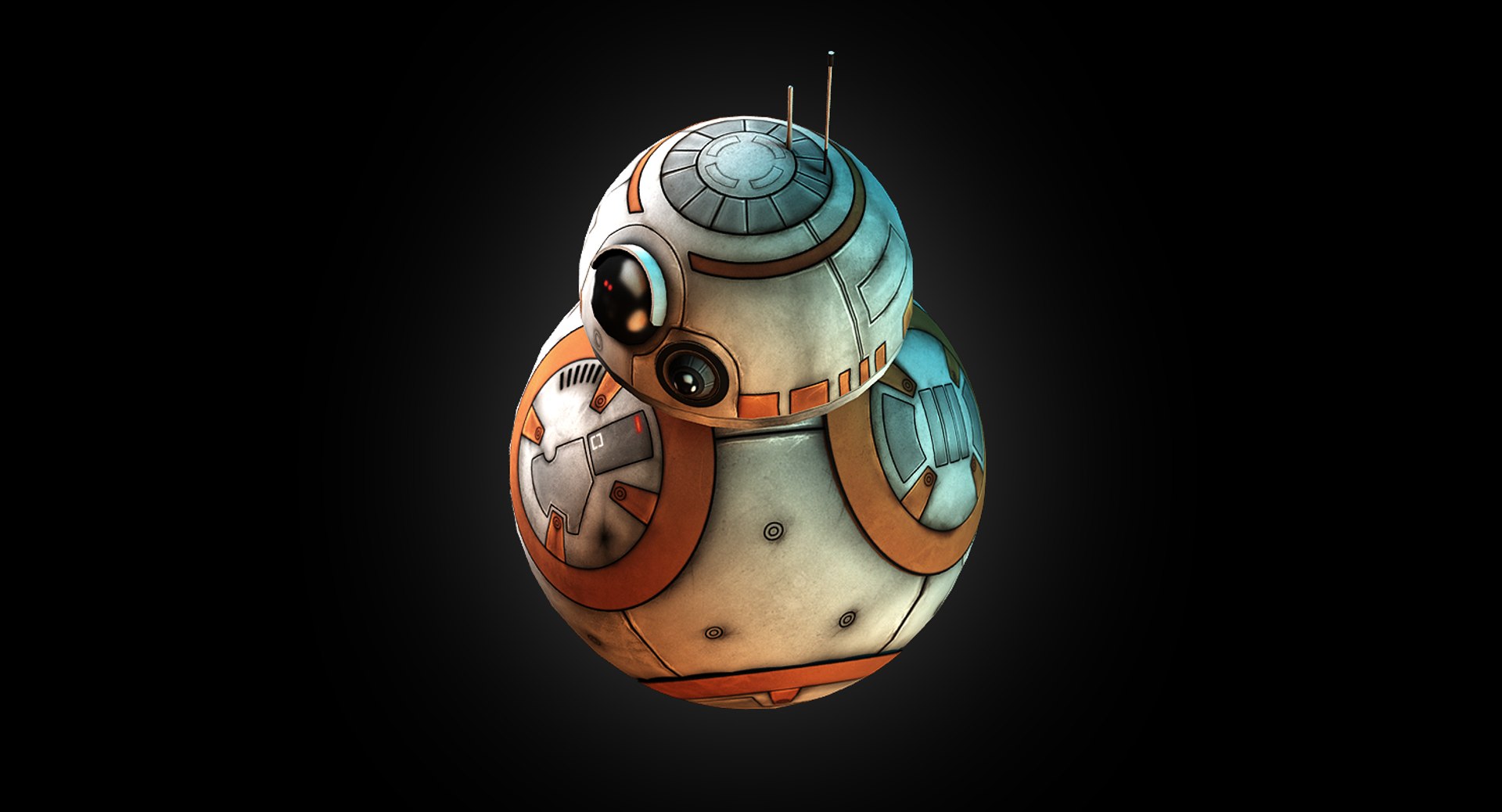 bb8 new droid 3d max