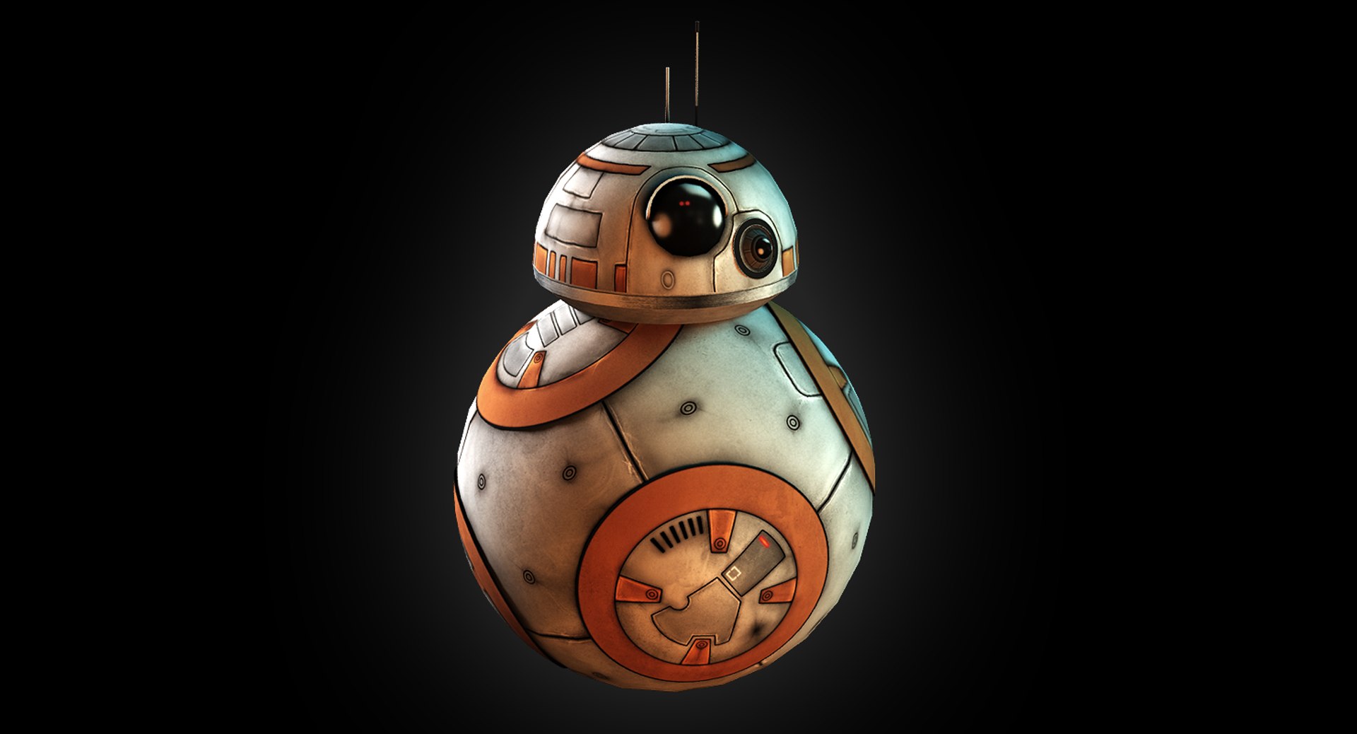 bb8 new droid 3d max