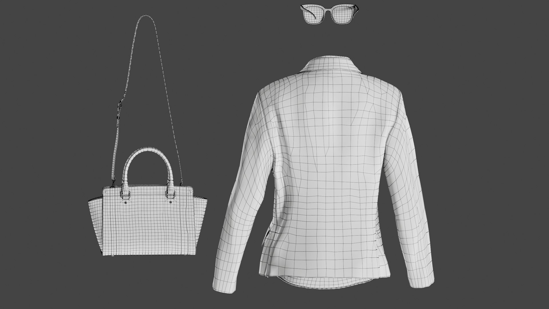 3D Mesh Women S Blazer Model - TurboSquid 1615611