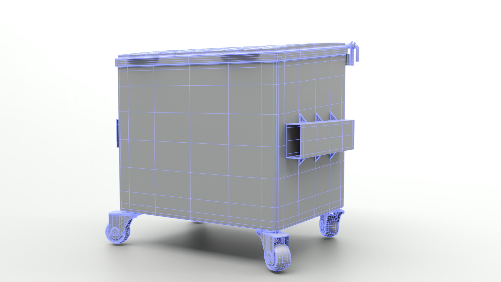 3D Industrial Dumpster 3D Model Game Ready PBR Quad Topology - TurboSquid 2382155