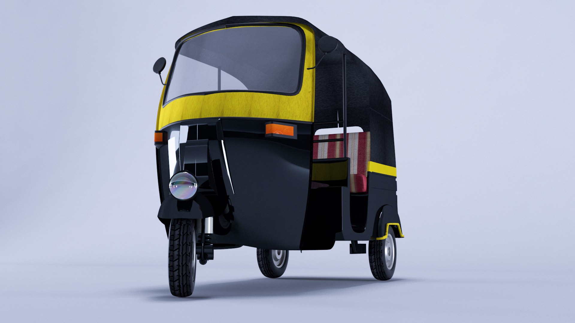 3d Model Indian Auto Rickshaw
