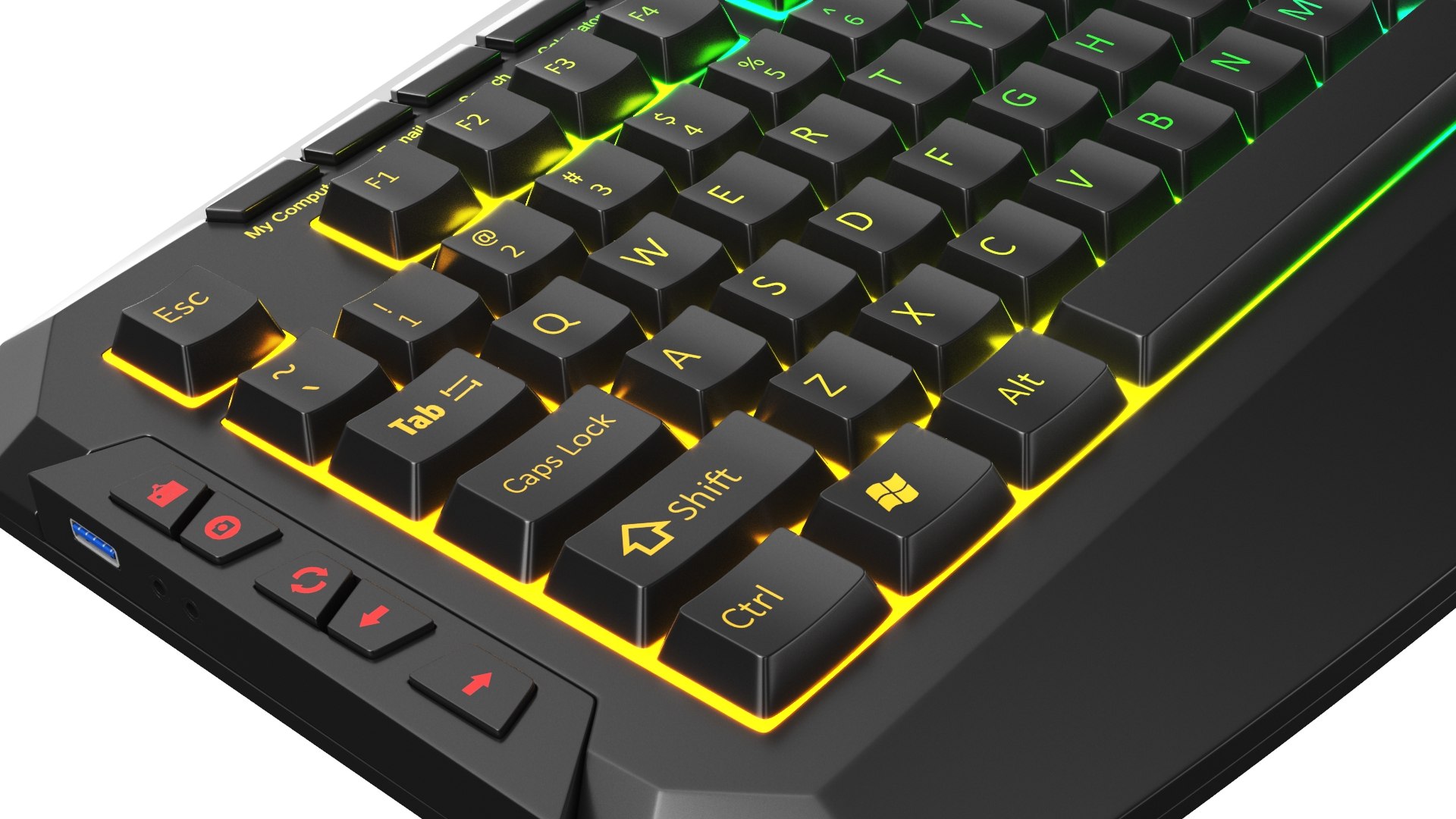 Detailed Gaming Keyboard 3D Model - TurboSquid 2301069