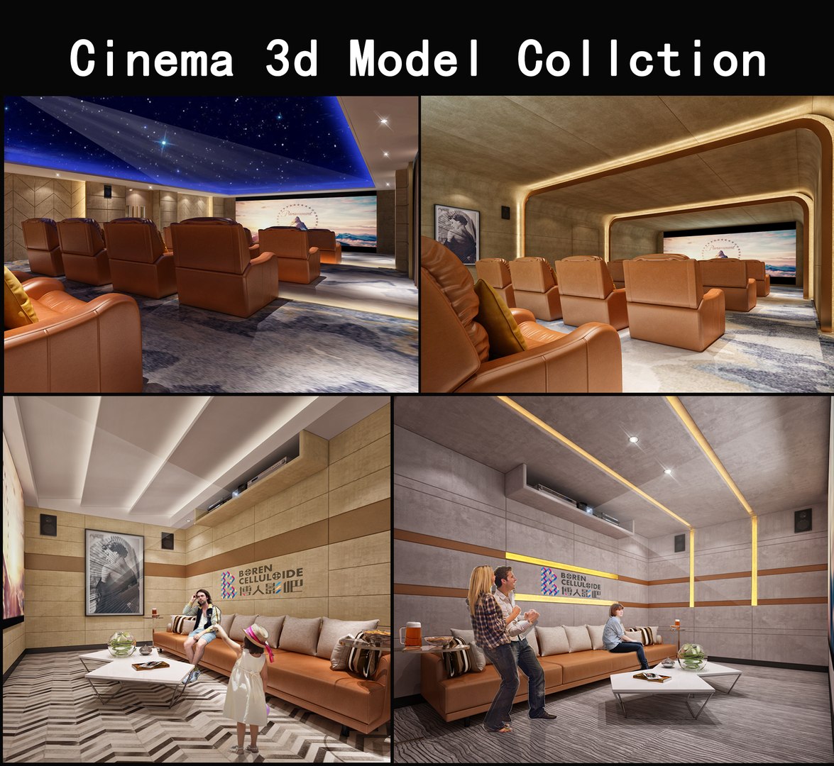 Cinema 3d Model Collction 3D Model - TurboSquid 2209193