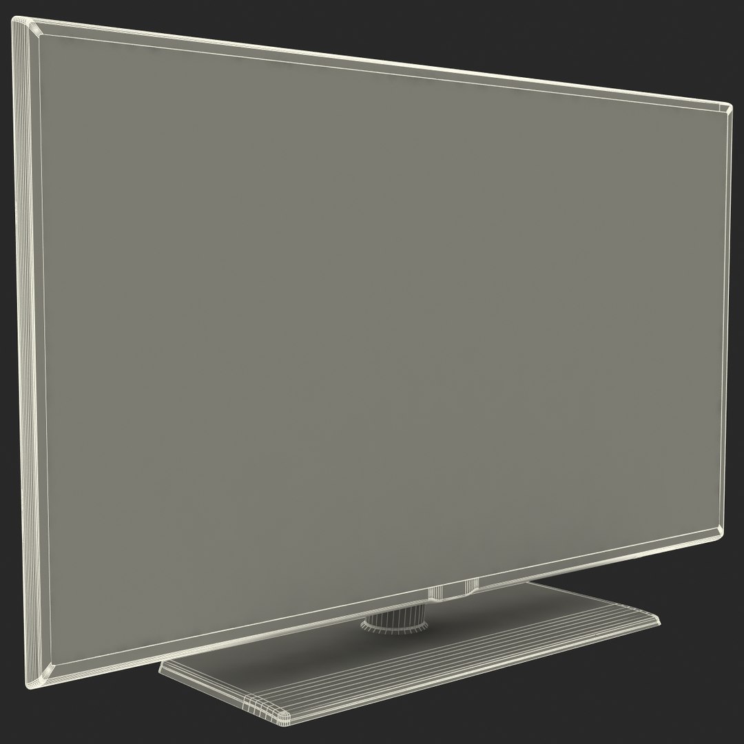 3d model samsung tv un55eh6070 55-inch