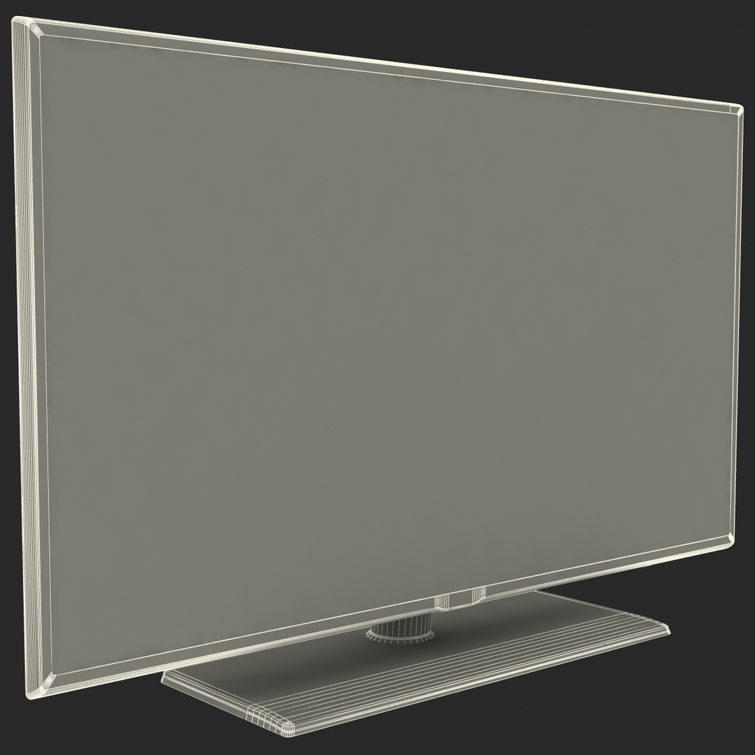 3d model samsung tv un55eh6070 55-inch