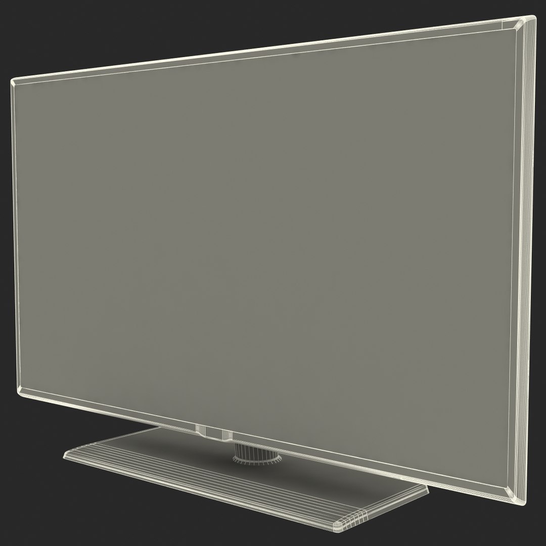 3d model samsung tv un55eh6070 55-inch