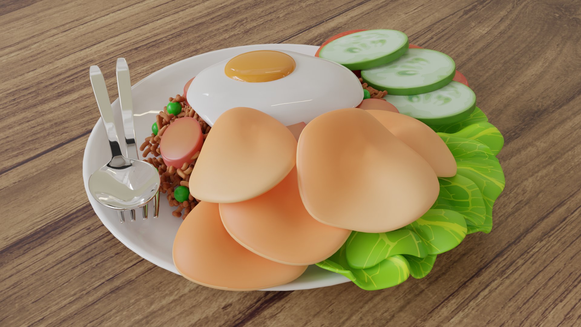 Fried Rice Nasi Goreng 001 3D - TurboSquid 2172218