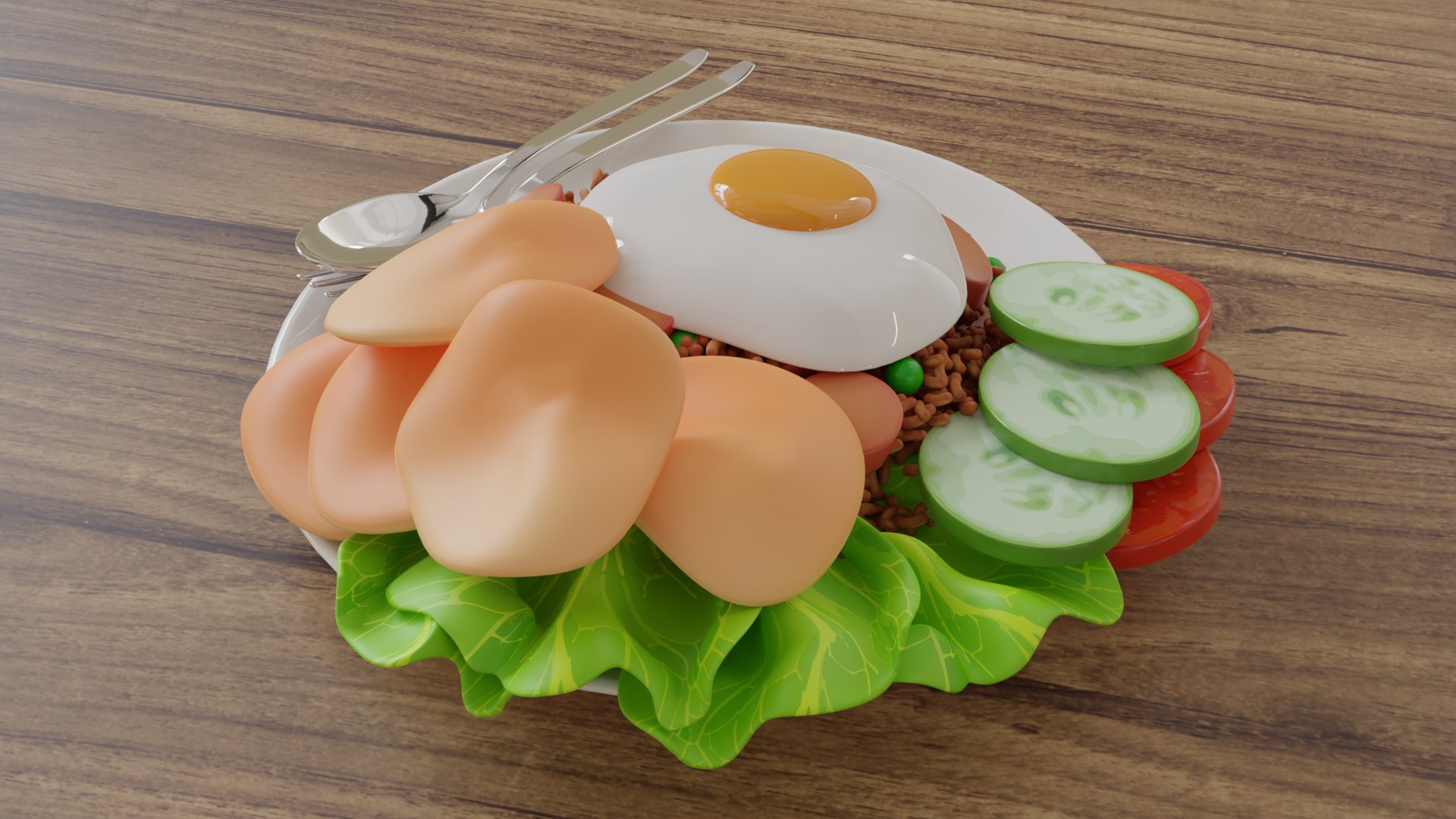 Fried Rice Nasi Goreng 001 3D - TurboSquid 2172218