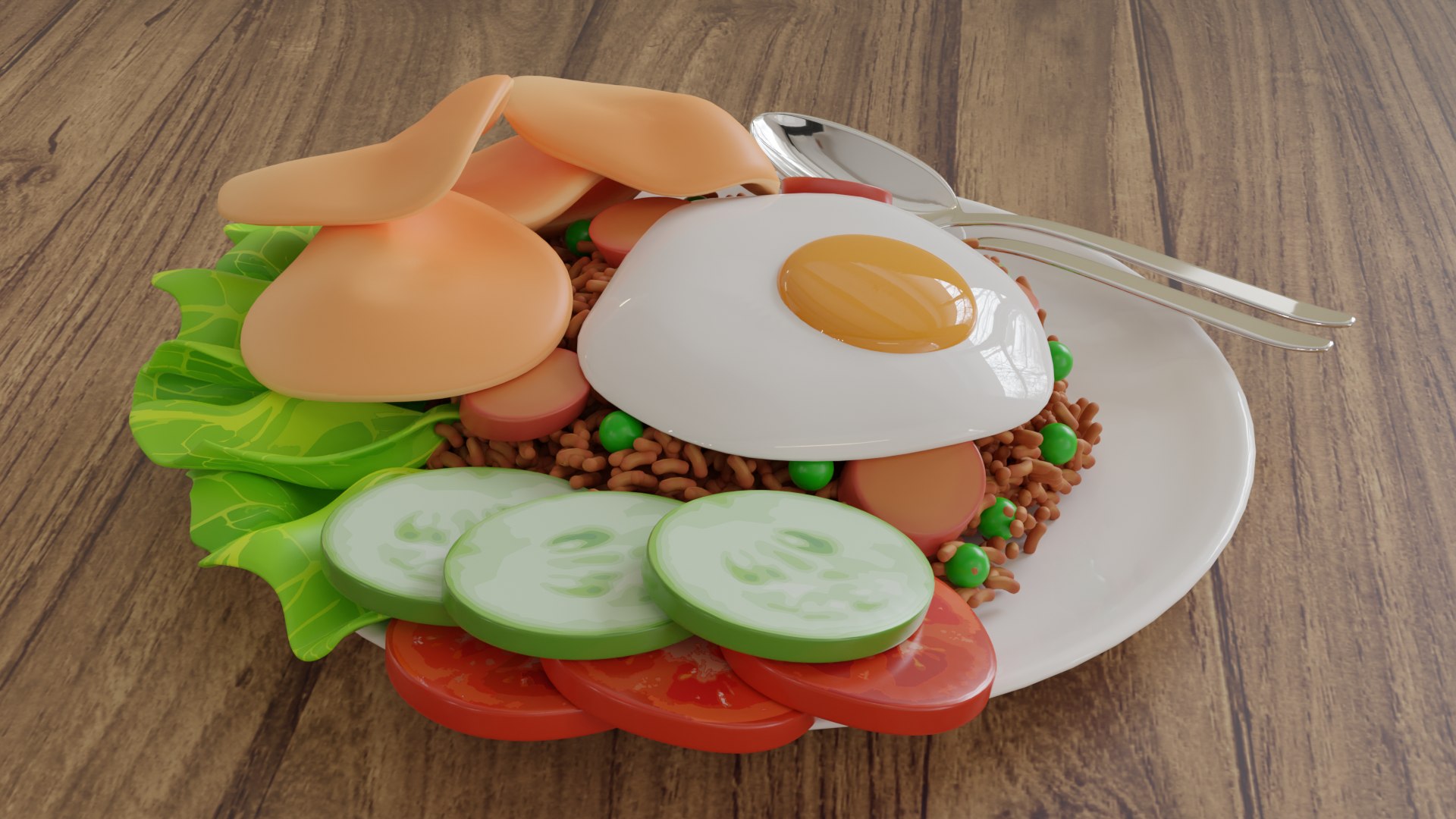 Fried Rice Nasi Goreng 001 3D - TurboSquid 2172218