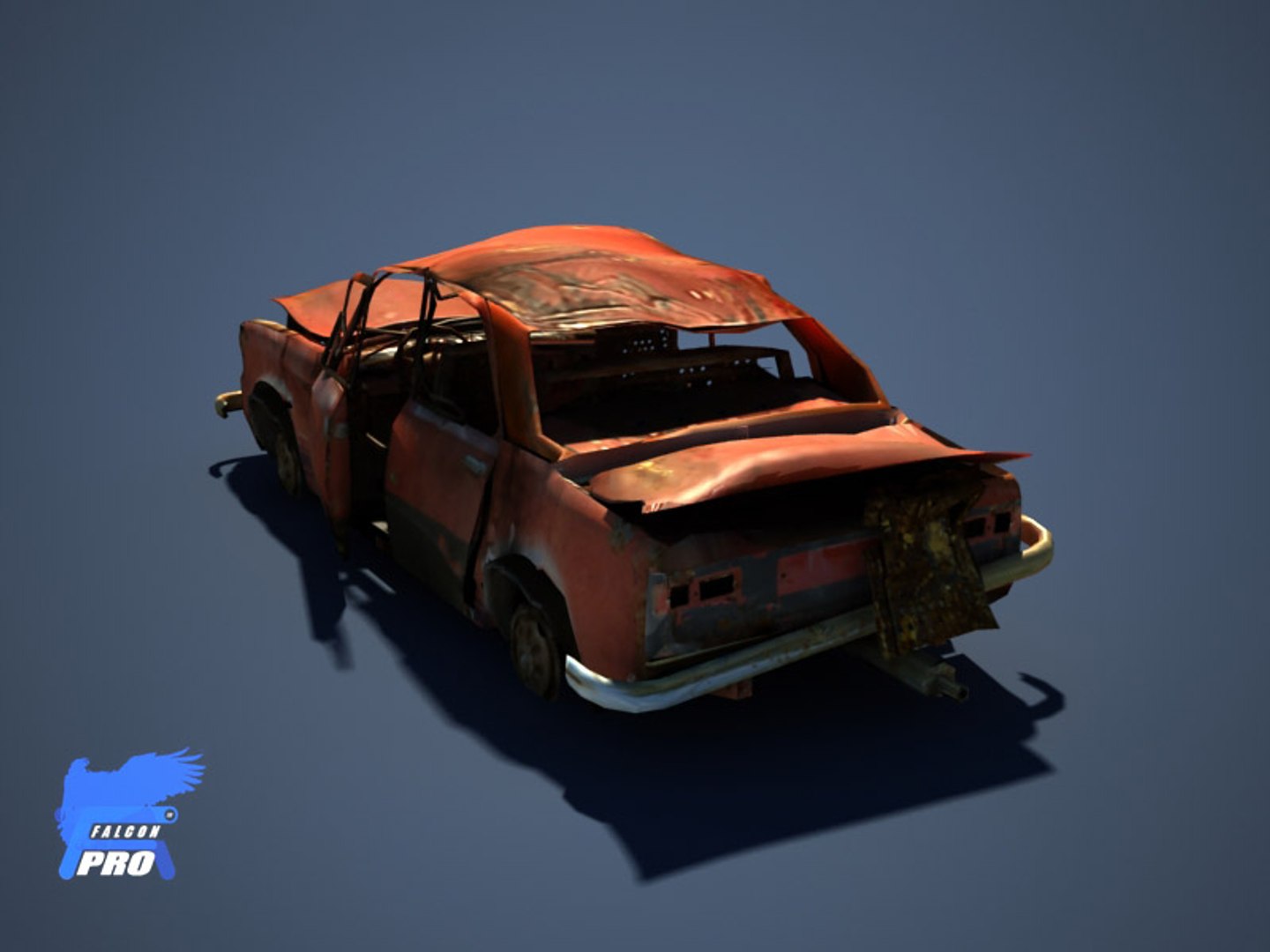 Lada Car Heavy Wreaked 3d Max