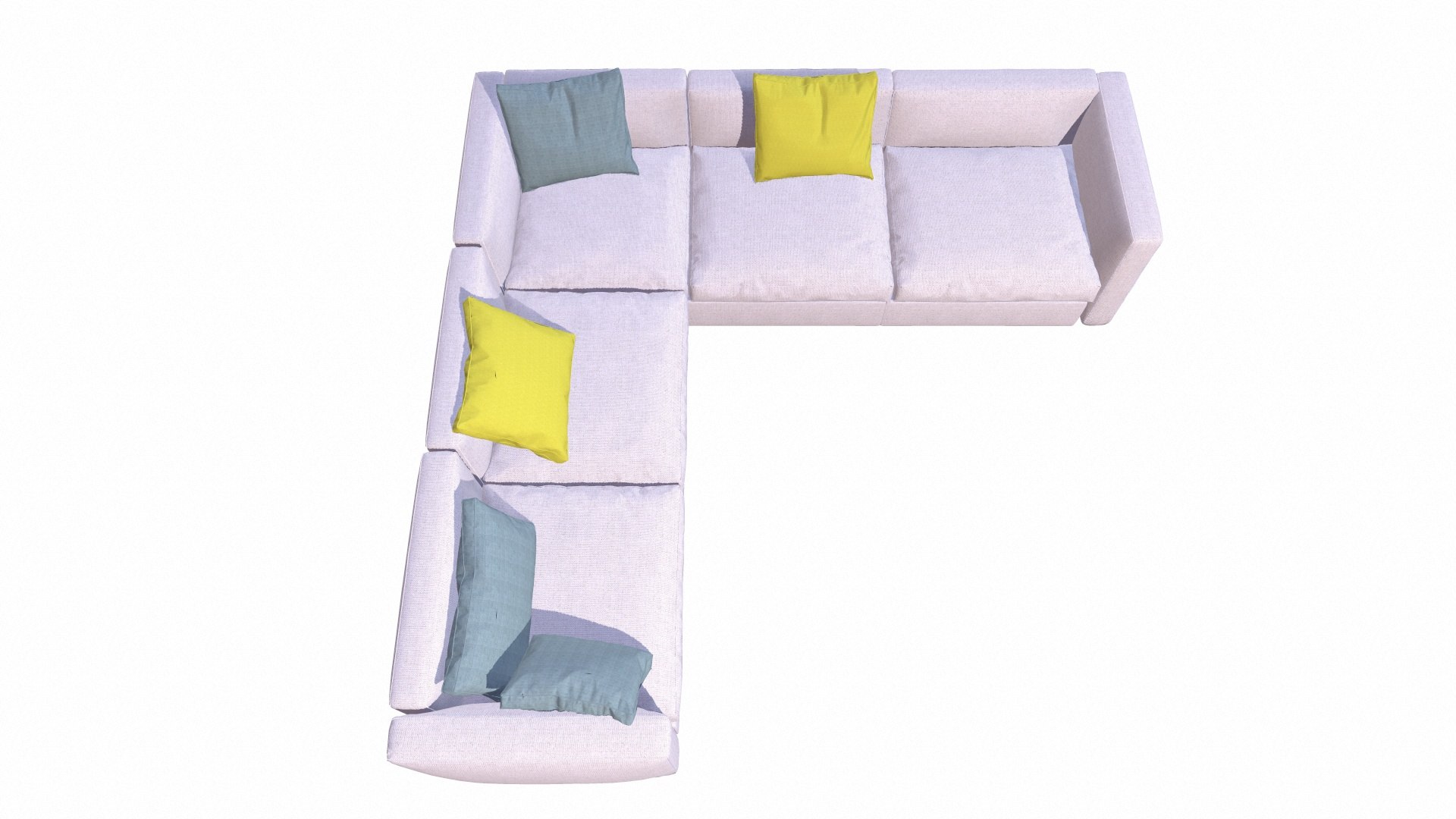 3D L Shape Sofa Set - TurboSquid 2371136