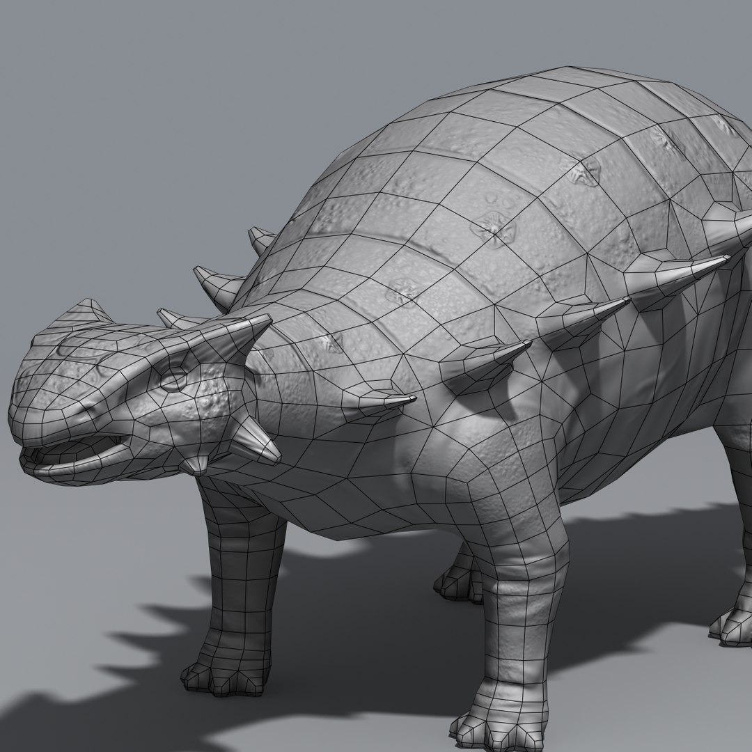 3d Ankylosaurus Cretaceous Ankylosaurs Dinosaur Model