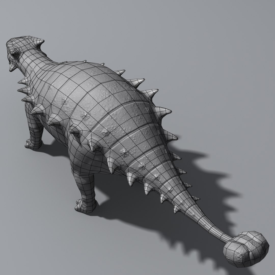 3d Ankylosaurus Cretaceous Ankylosaurs Dinosaur Model