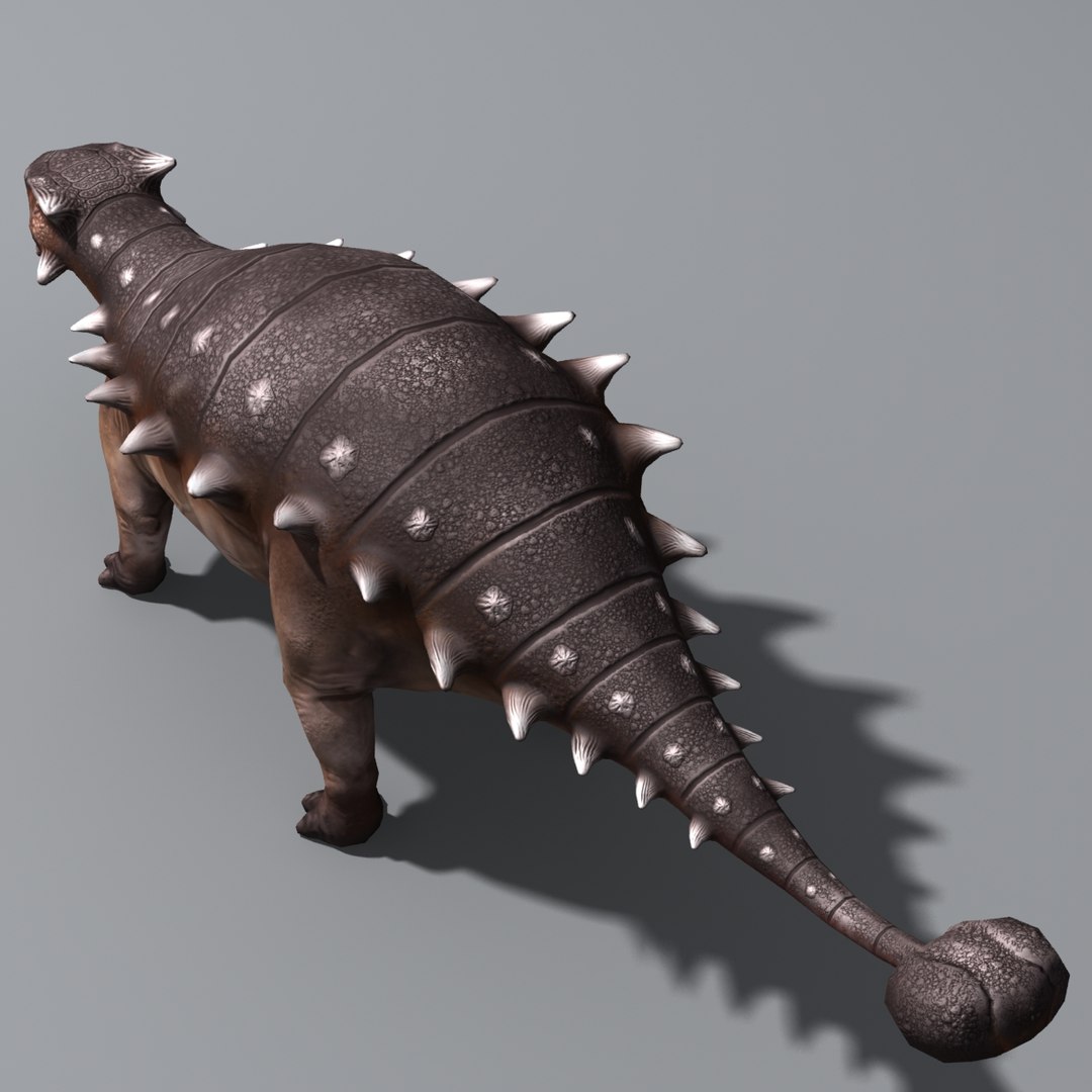 3d Ankylosaurus Cretaceous Ankylosaurs Dinosaur Model