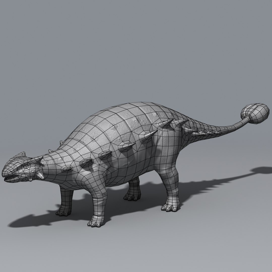 3d Ankylosaurus Cretaceous Ankylosaurs Dinosaur Model
