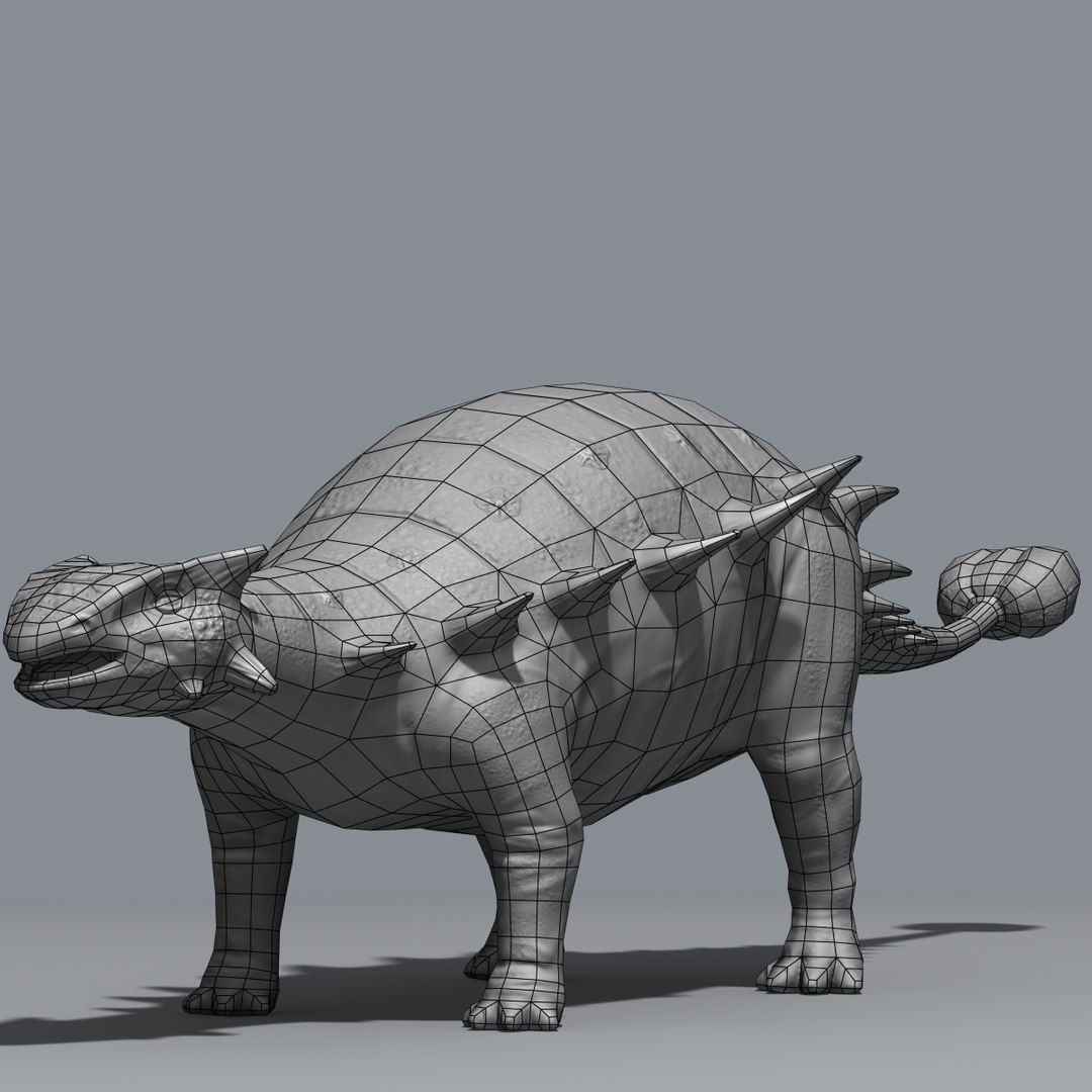 3d Ankylosaurus Cretaceous Ankylosaurs Dinosaur Model
