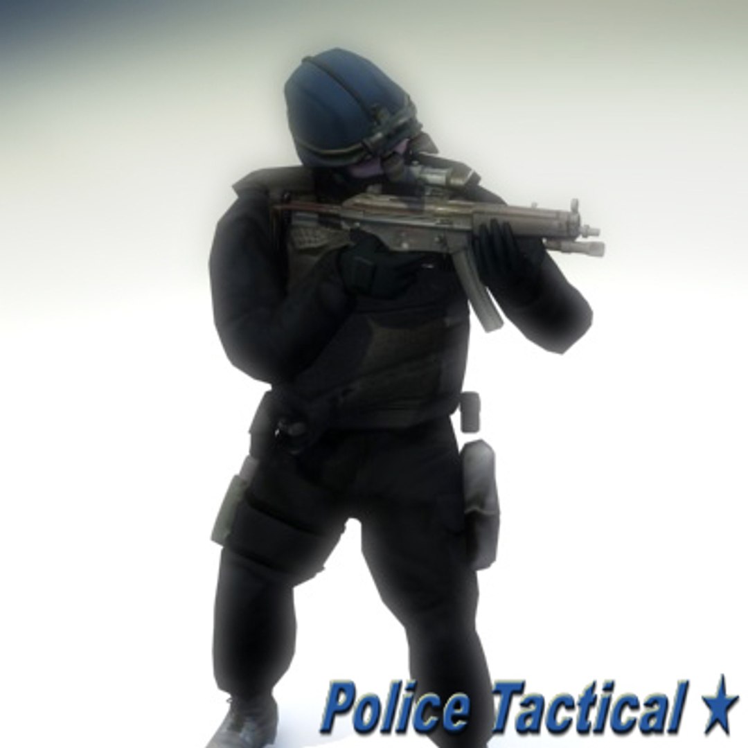 police swat team hummer 3d max