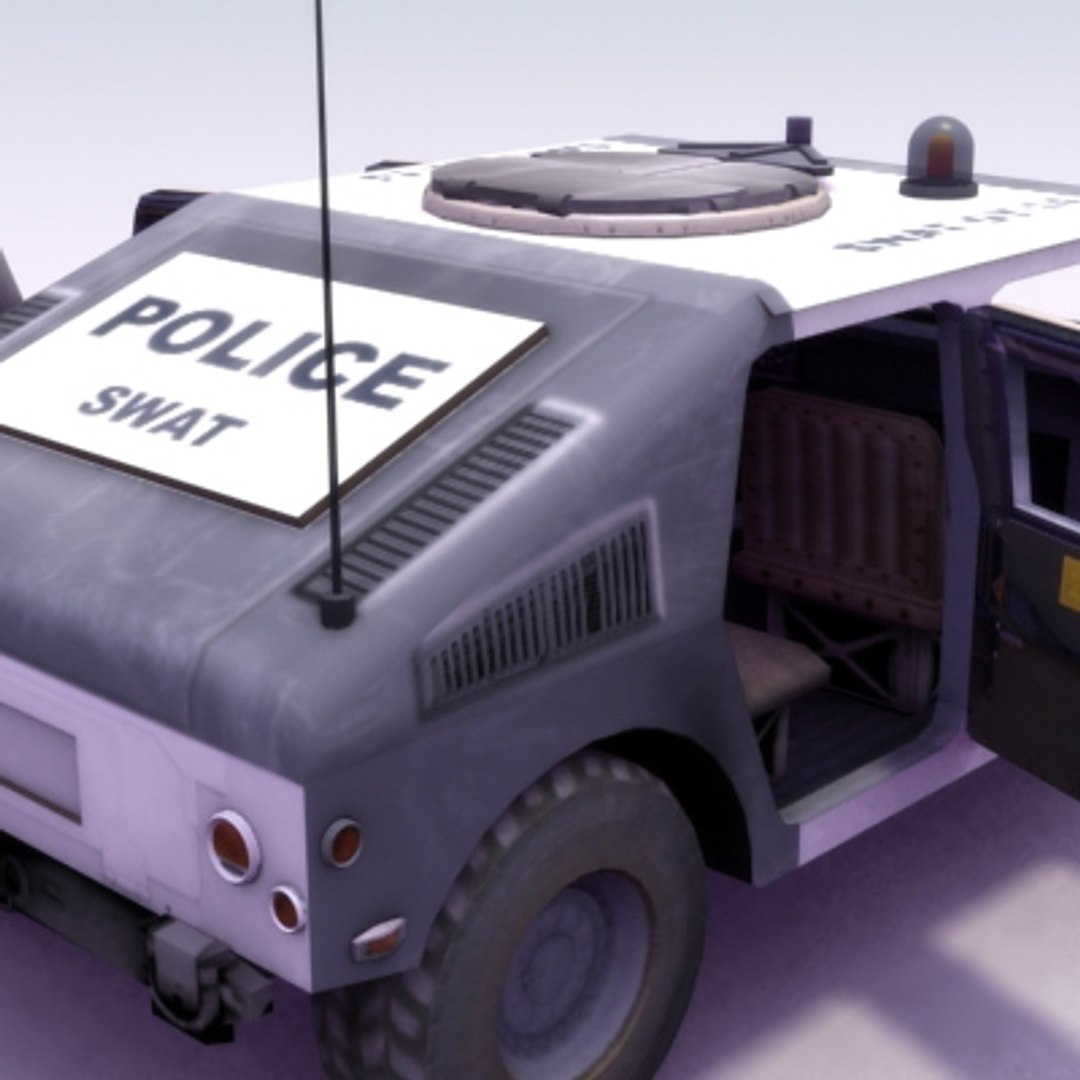 police swat team hummer 3d max