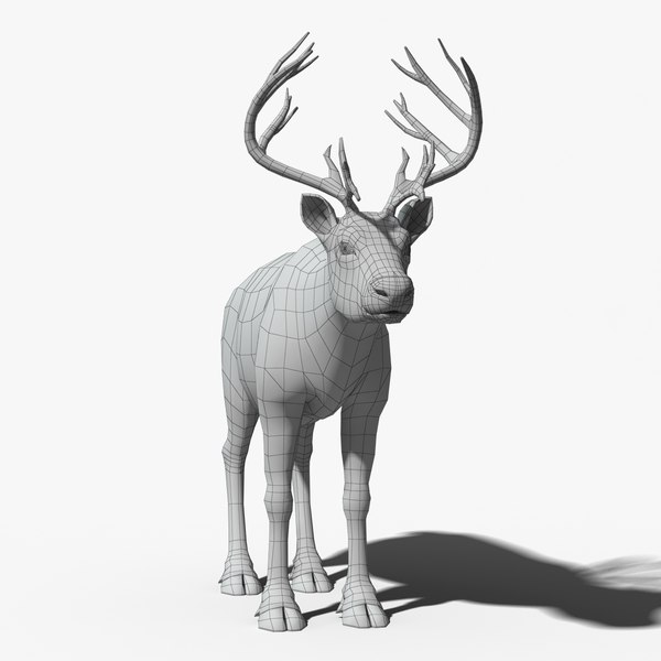 reindeer modeled 3d model