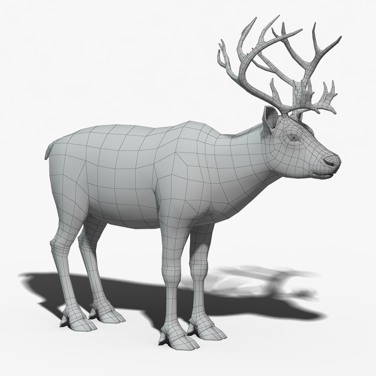 reindeer modeled 3d model