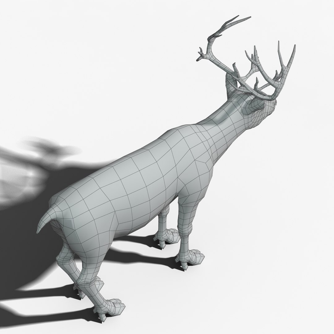 Reindeer Modeled 3d Model