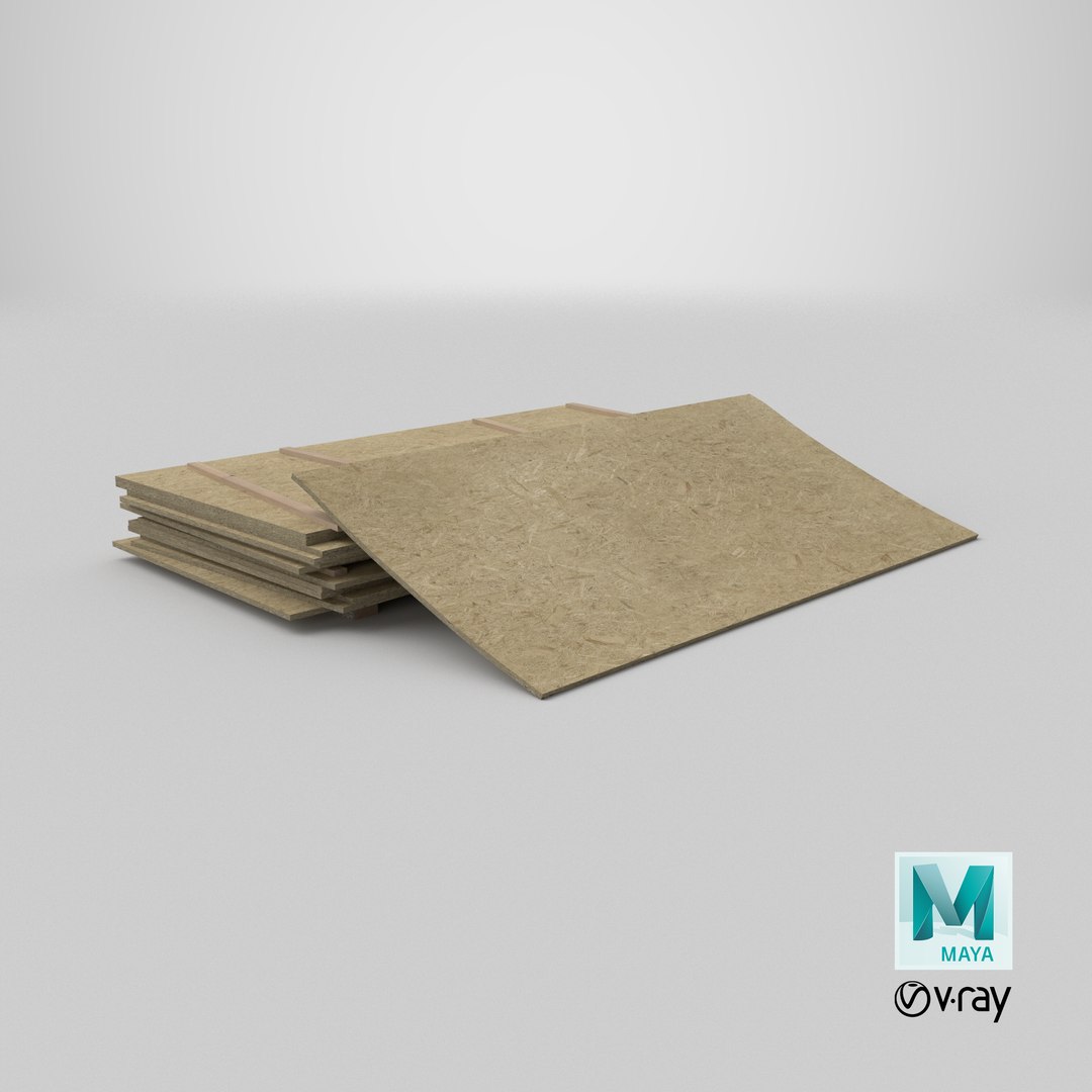 Stack Of Plywoods Chipboard PBR 2 3D Model - TurboSquid 2186543