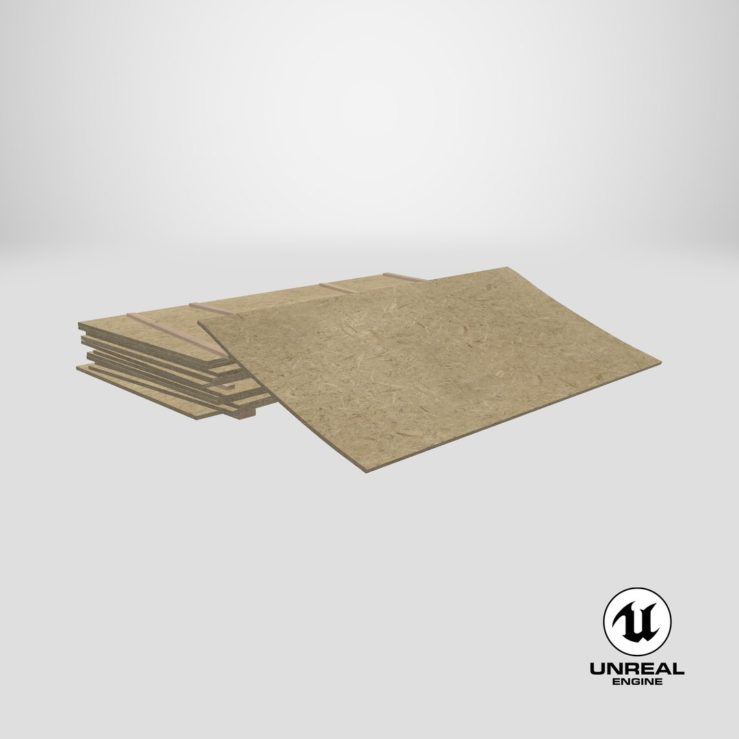 Stack Of Plywoods Chipboard PBR 2 3D Model - TurboSquid 2186543