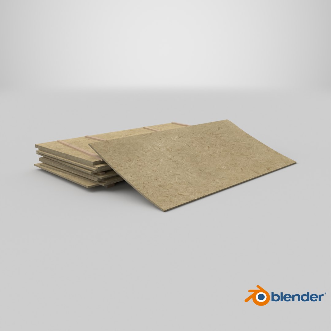 Stack Of Plywoods Chipboard PBR 2 3D Model - TurboSquid 2186543