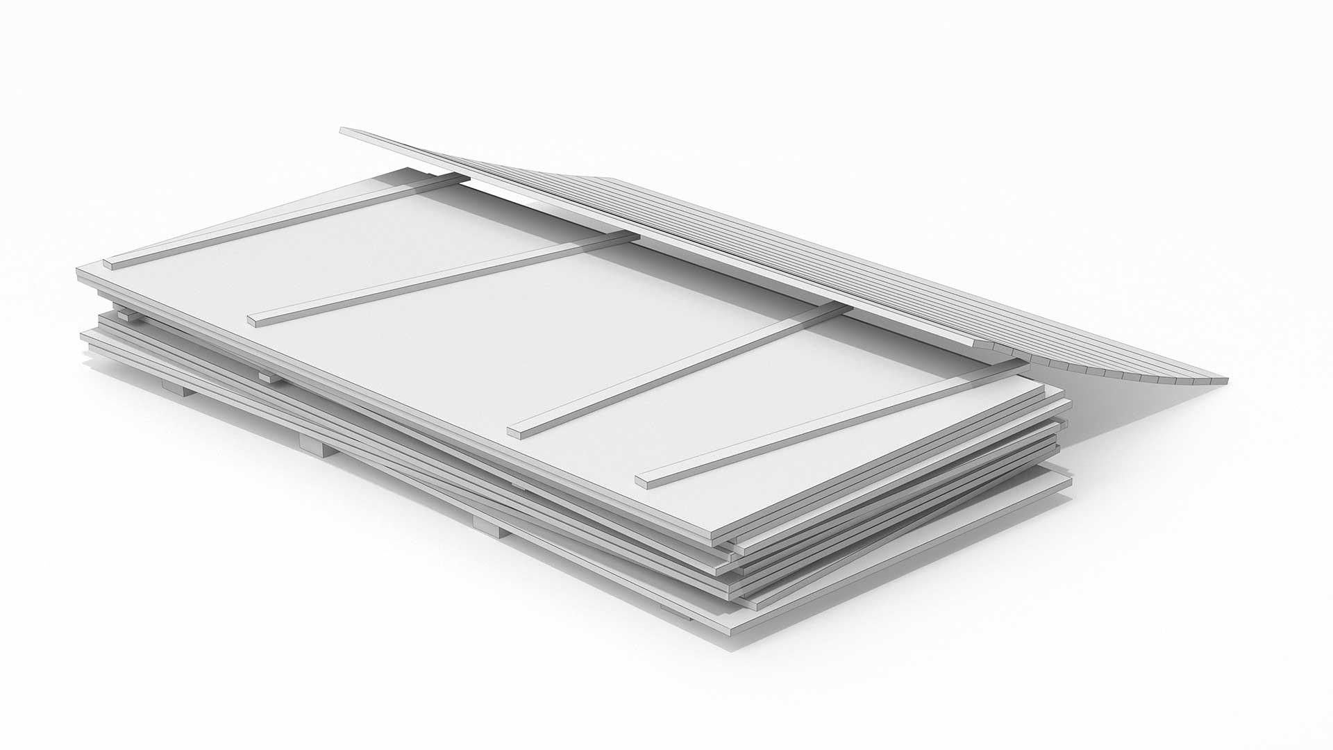 Stack Of Plywoods Chipboard PBR 2 3D Model - TurboSquid 2186543