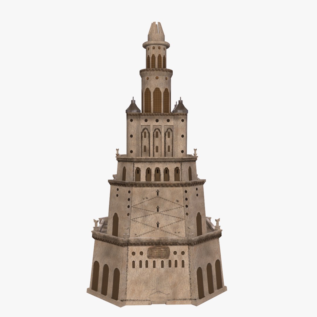 3D Model Lighthouse Of Alexandria Fantastic - TurboSquid 1854032