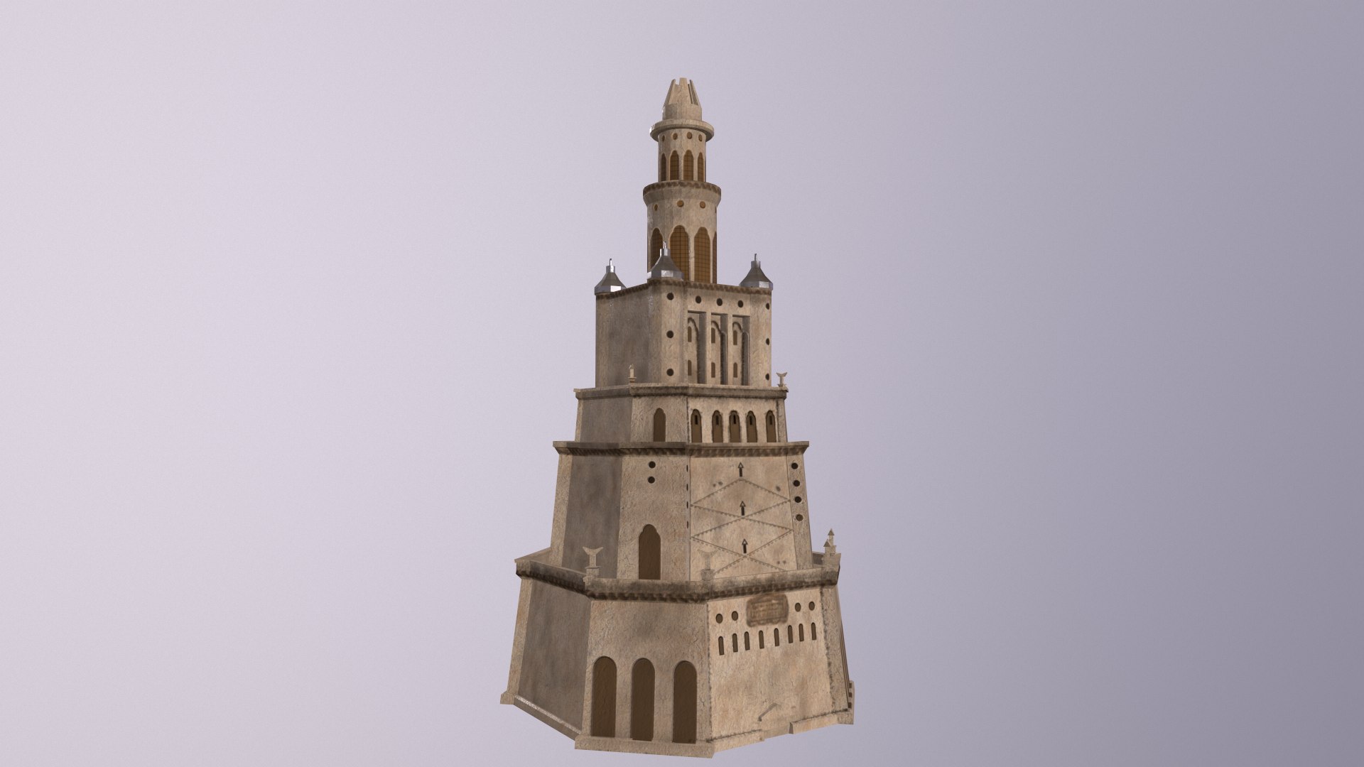 3D Model Lighthouse Of Alexandria Fantastic - TurboSquid 1854032