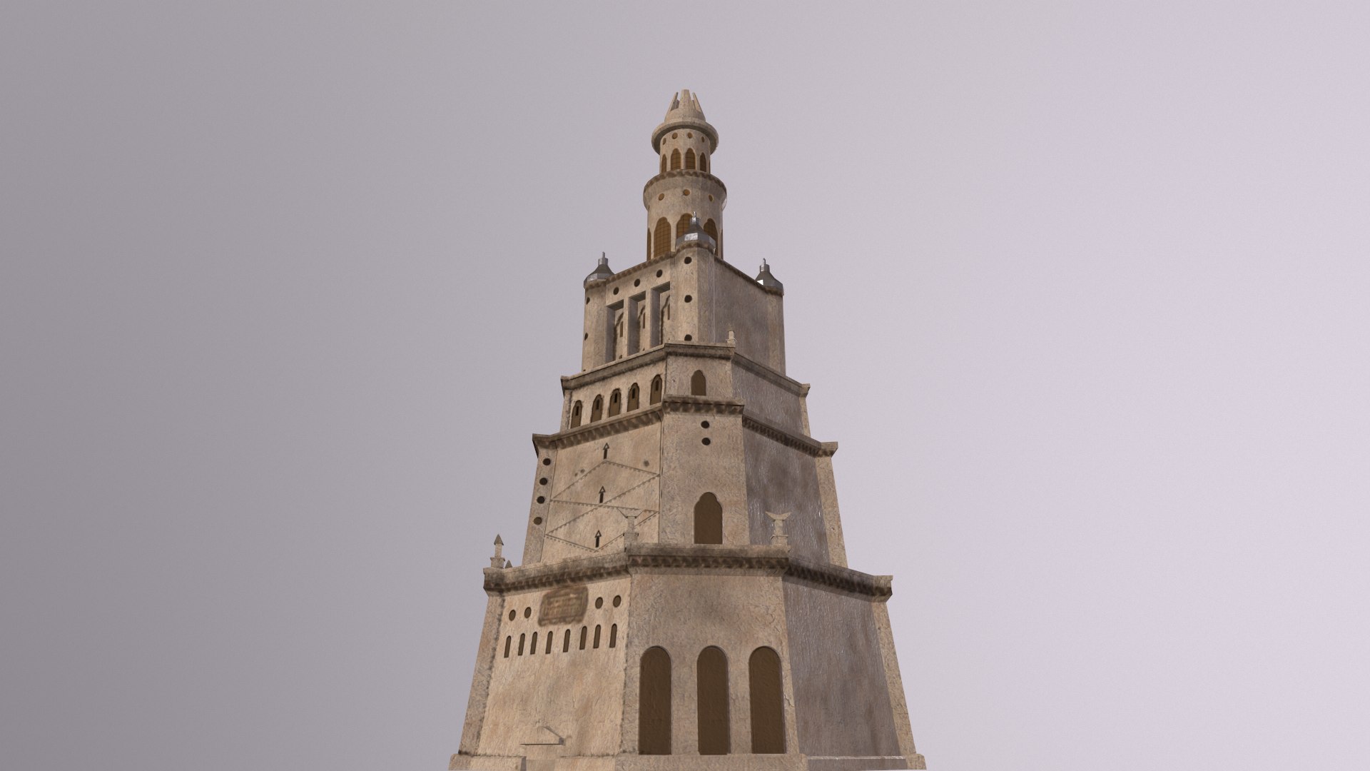 3D Model Lighthouse Of Alexandria Fantastic - TurboSquid 1854032