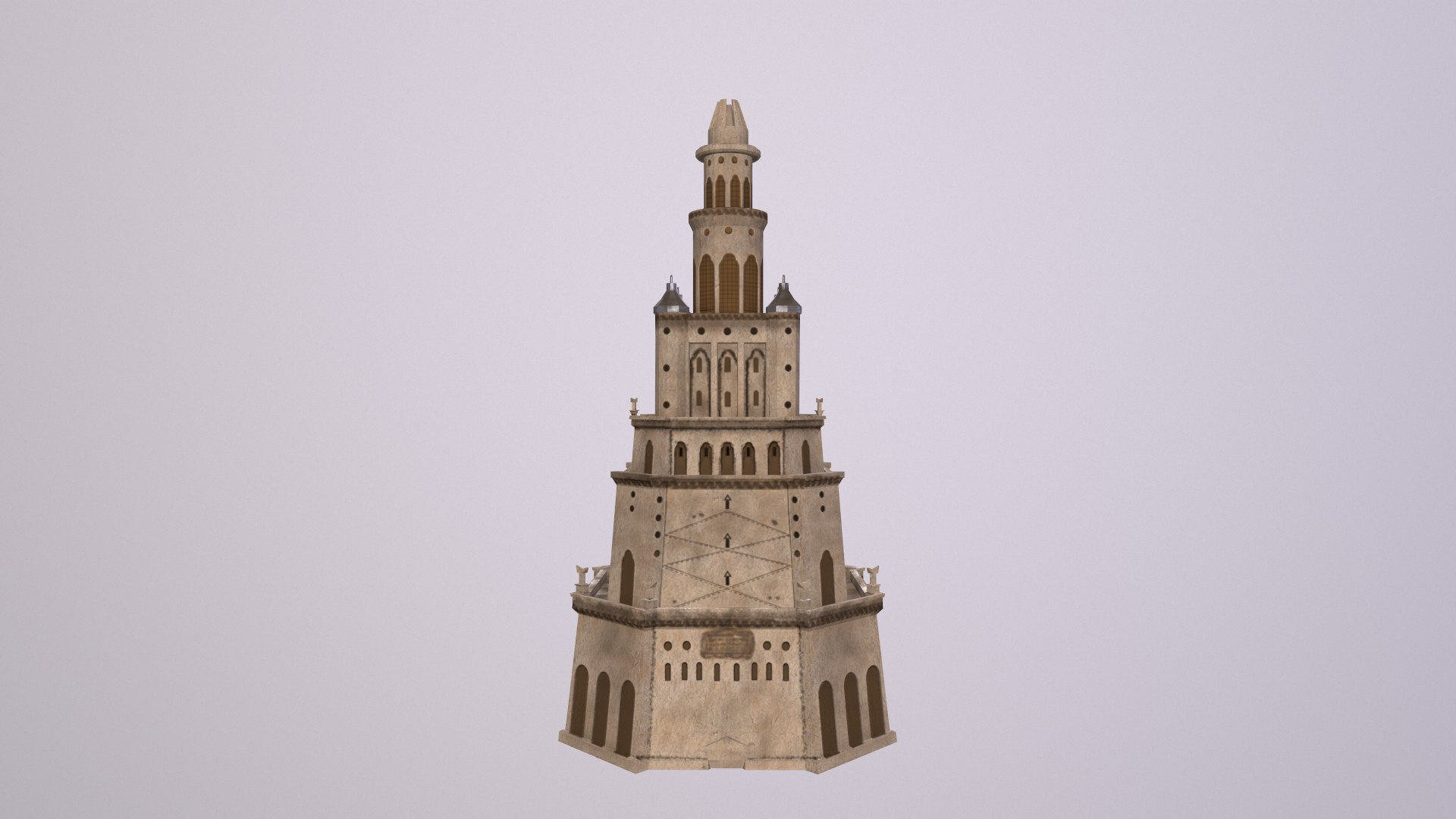 3D Model Lighthouse Of Alexandria Fantastic - TurboSquid 1854032
