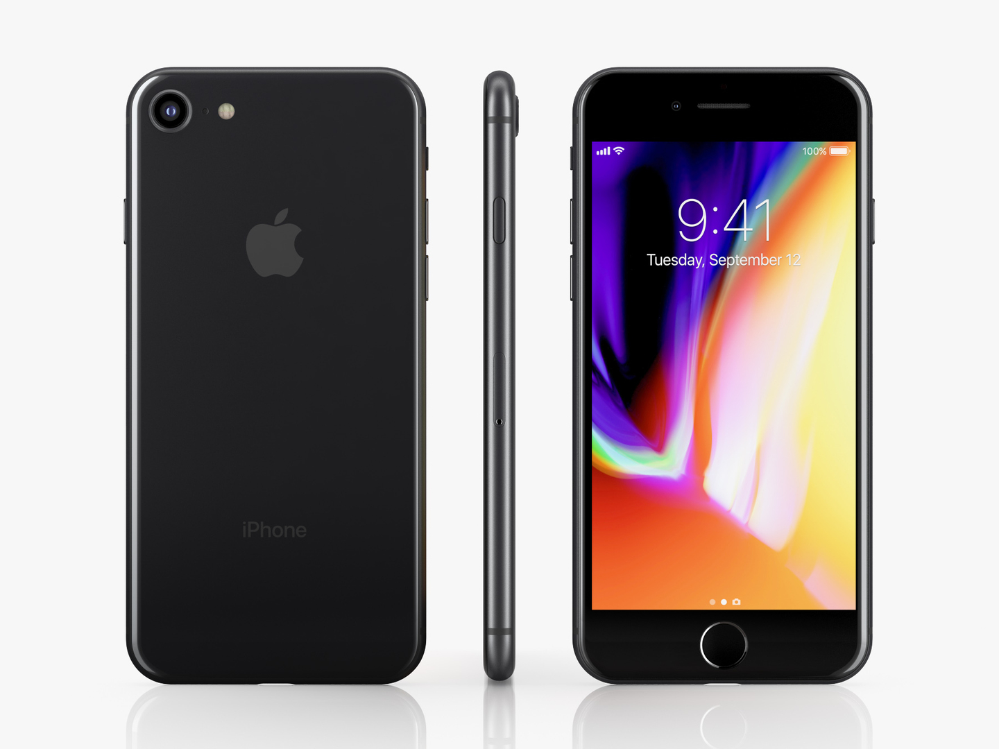 3D model apple iphone 8 black - TurboSquid 1183968