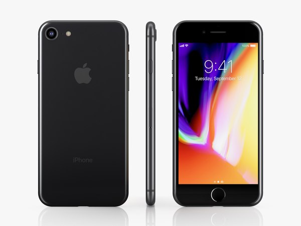 3D model apple iphone 8 black - TurboSquid 1183968