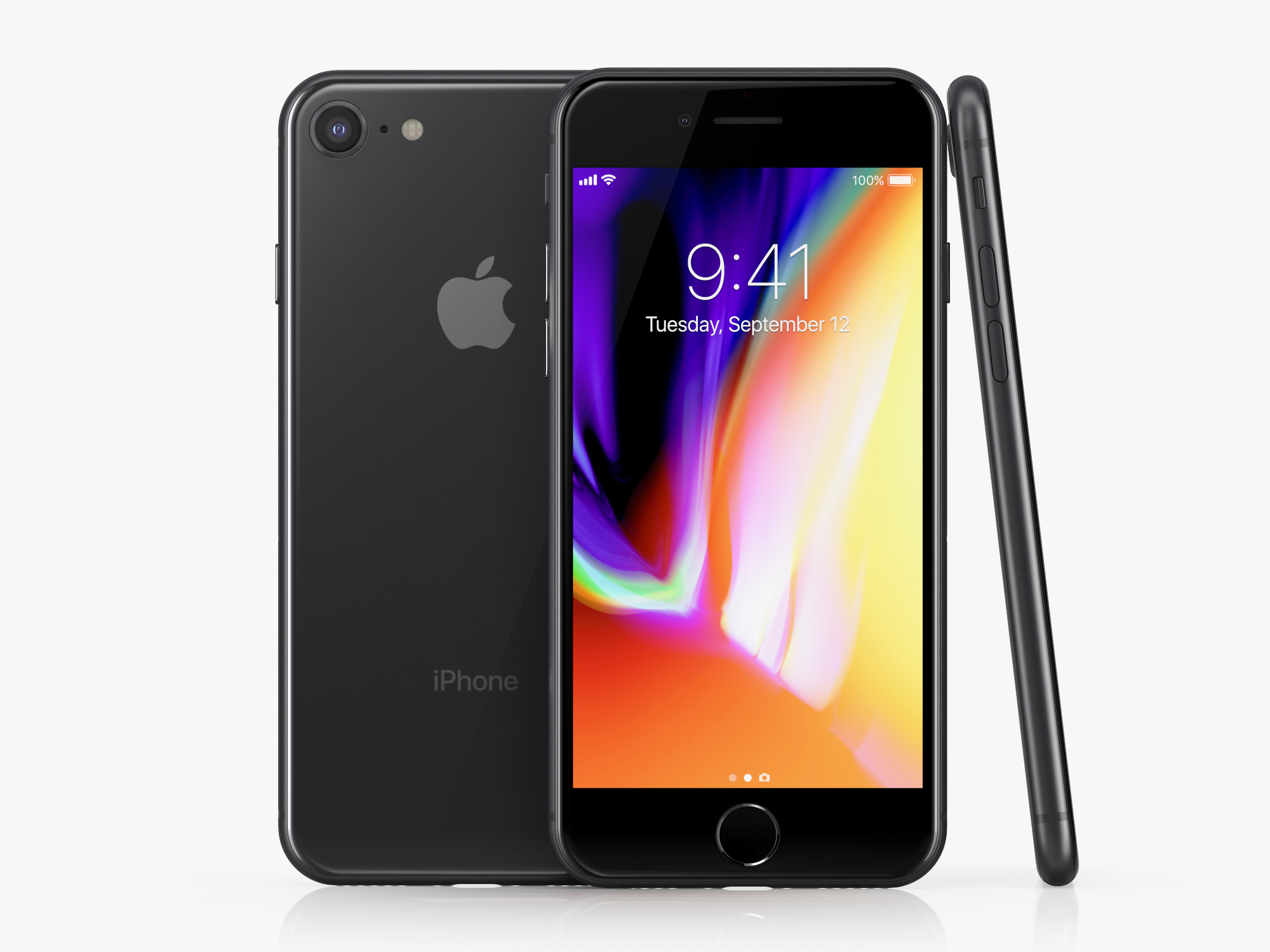 3D model apple iphone 8 black - TurboSquid 1183968