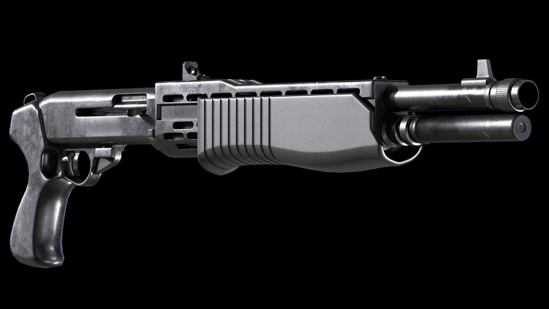 SPAS-12 PBR Low-poly 3D model - TurboSquid 1803505